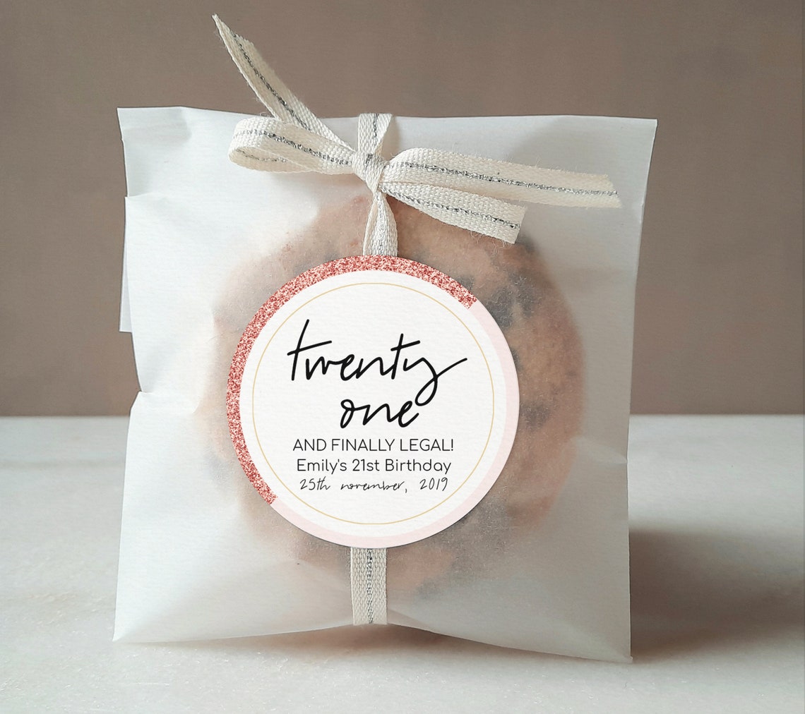 Birthday 21st Birthday Tags Personalized Birthday Label - Etsy