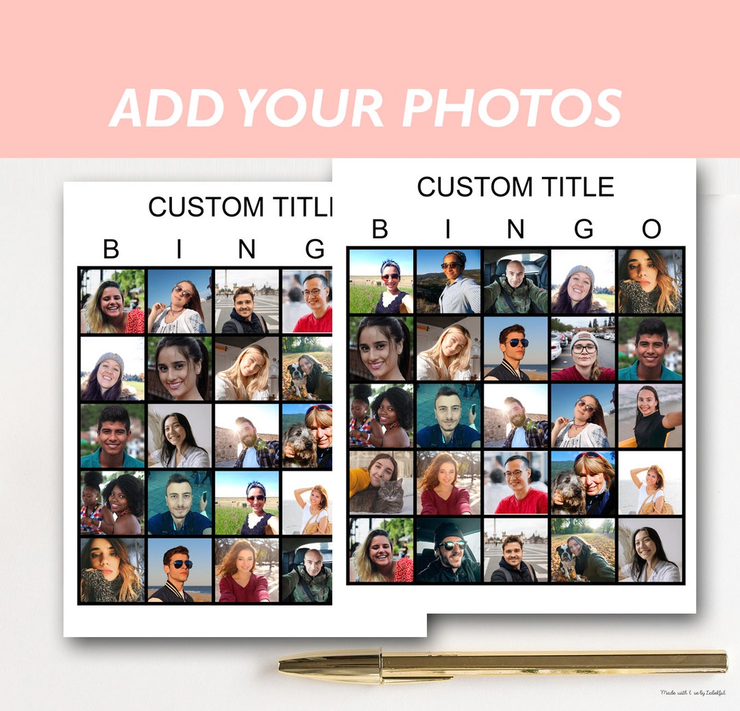 Custom Bingo Cards, Printable Bingo, Custom Birthday Bingo Game, Custom ...