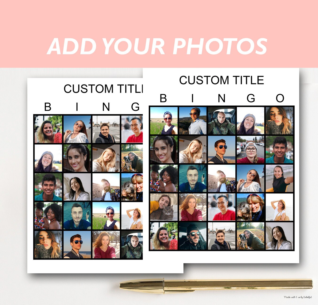 Custom Bingo Cards, Printable Bingo, Custom Birthday Bingo Game, Custom ...