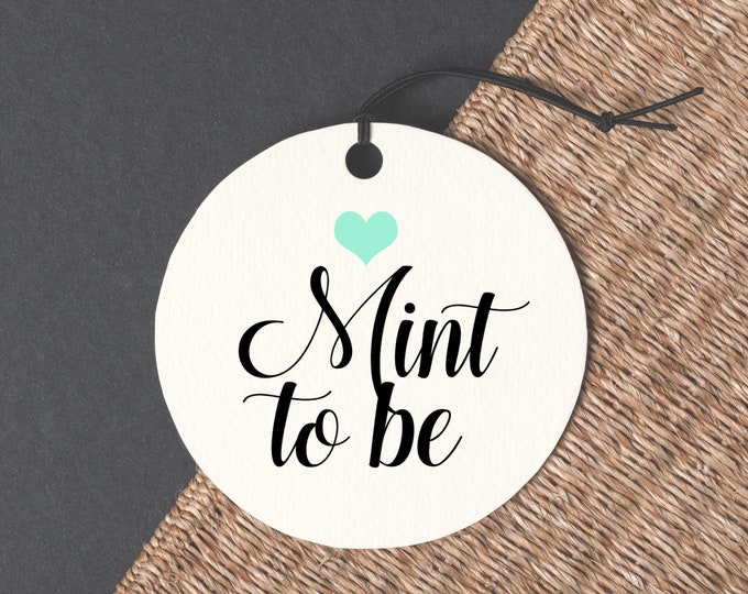 Mini Mint to Be Tags, Wedding Tags, Wedding Mints, Wedding Favor ...