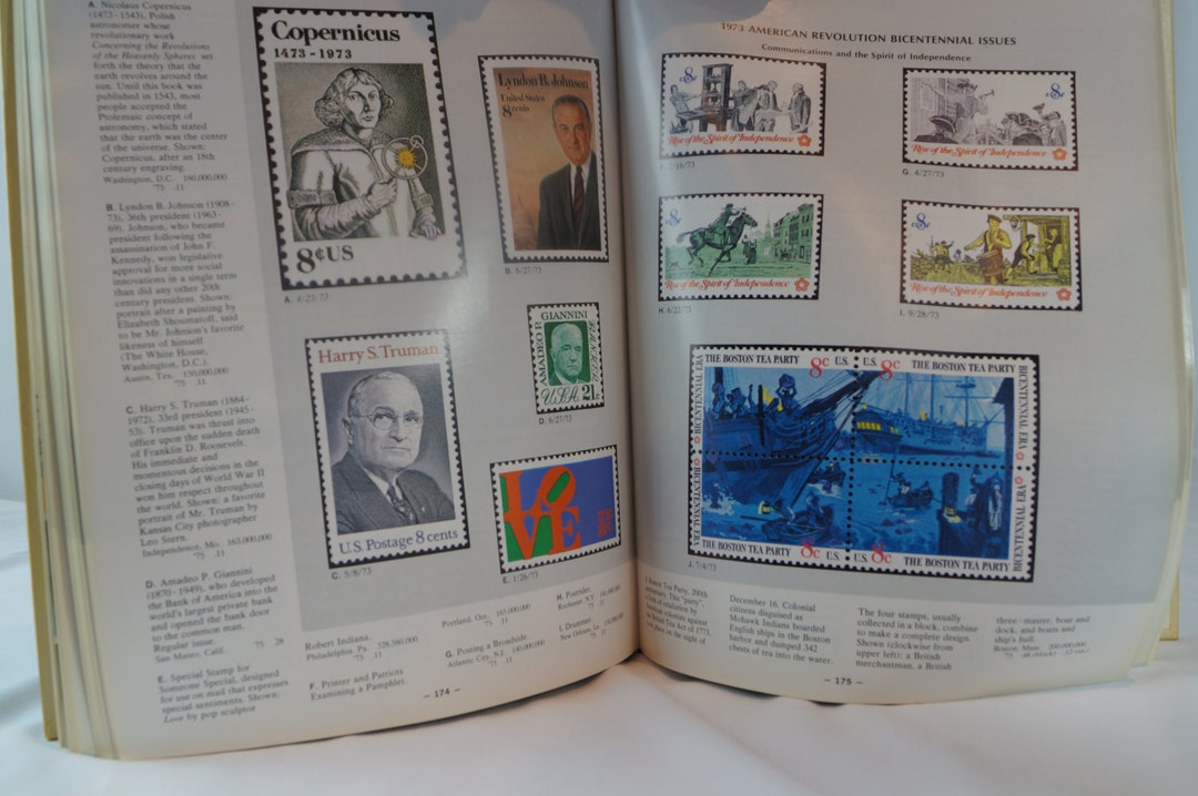 Pictorial Treasury of U.S. Stamps 1974 - Etsy