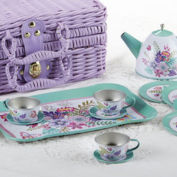 Tin Tea Set - Etsy