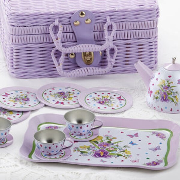 Tin Tea Set - Etsy