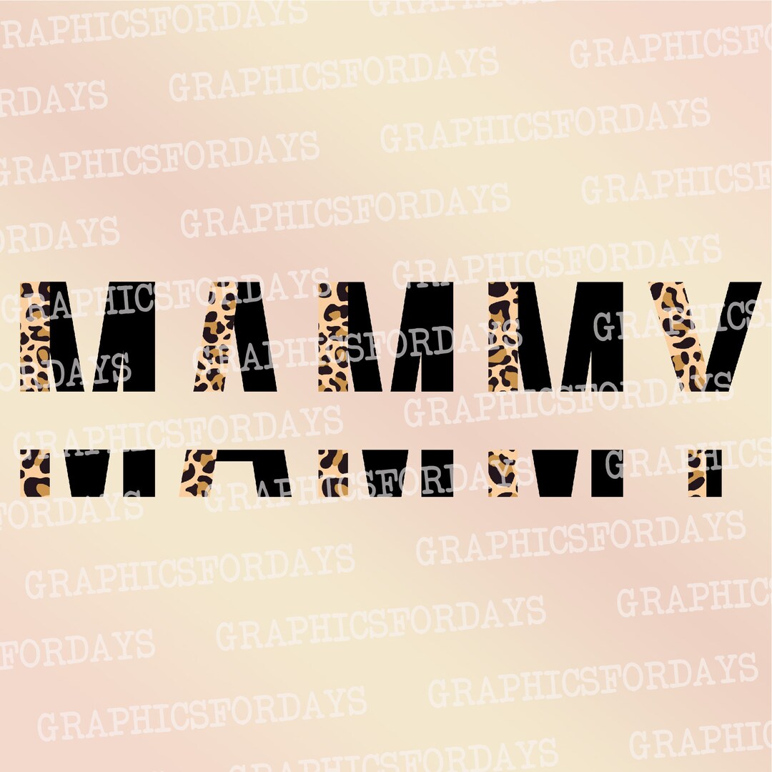 Split Half Leopard Mammy PNG Sublimation File Shirt Design, Leopard ...