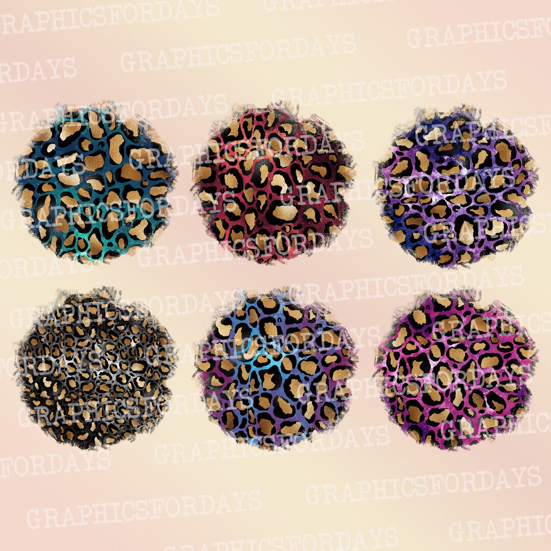Galaxy Gold Leopard Prints Sublimation Background Bundle PNG, Leopard ...