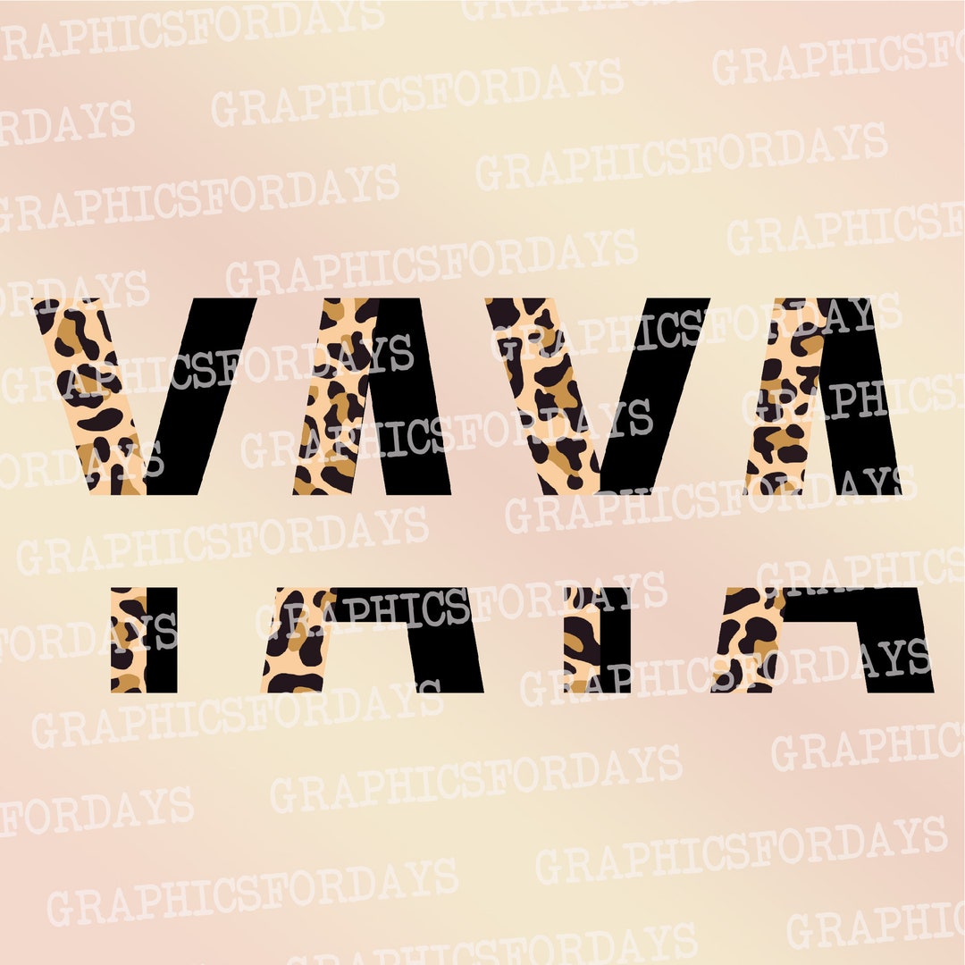 Split Half Leopard Yaya PNG Sublimation File Shirt Design, Leopard ...