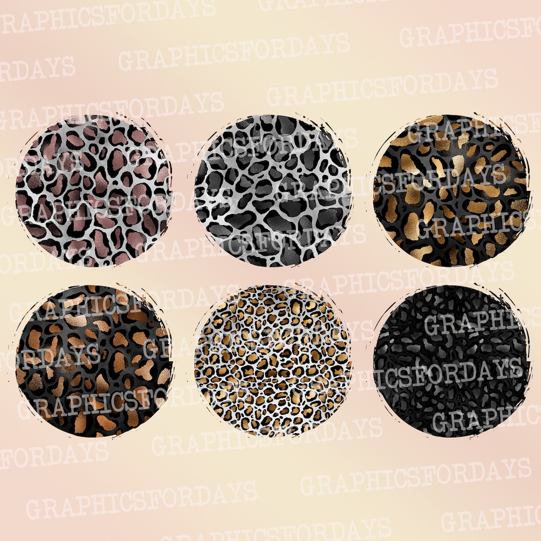 Gold Leopard Prints Sublimation Background Bundle PNG, Leopard Cheetah ...