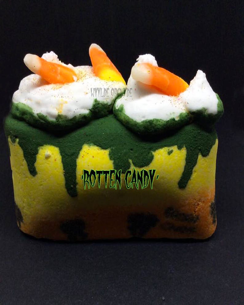 Rotten Candy Bath Bomb Cake Slice Halloween Candy Goth Vegan - Etsy