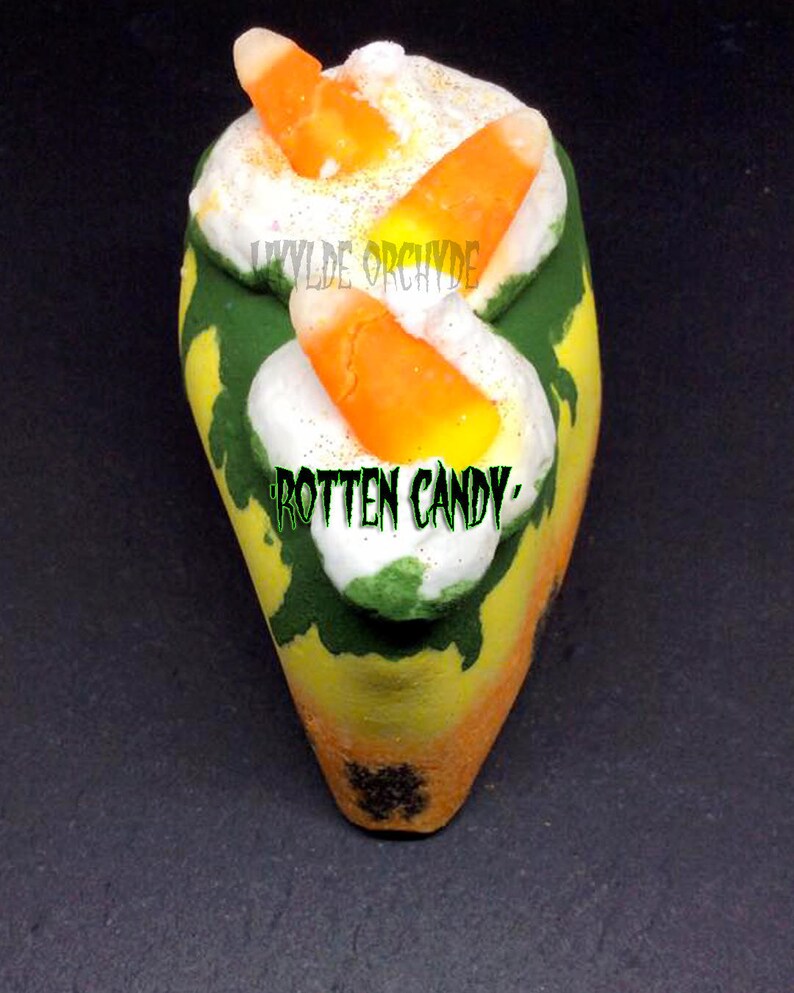 Rotten Candy Bath Bomb Cake Slice Halloween Candy Goth Vegan - Etsy