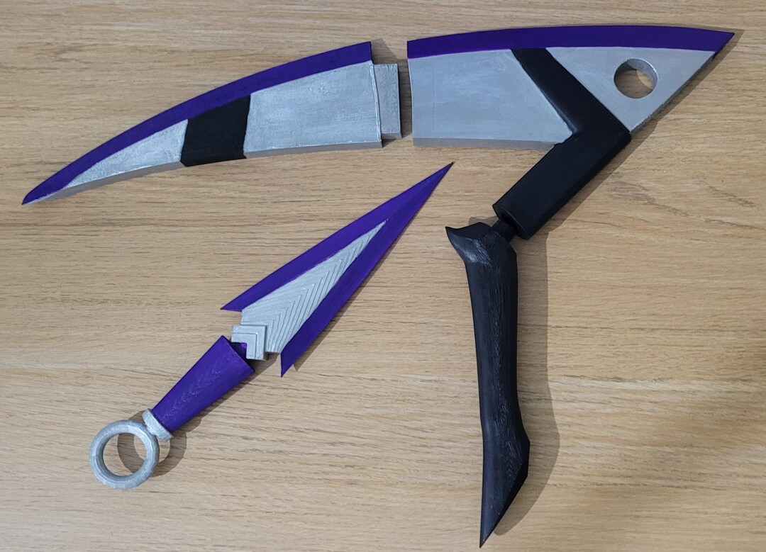 Akali True Damage Scythe & Dagger - Etsy