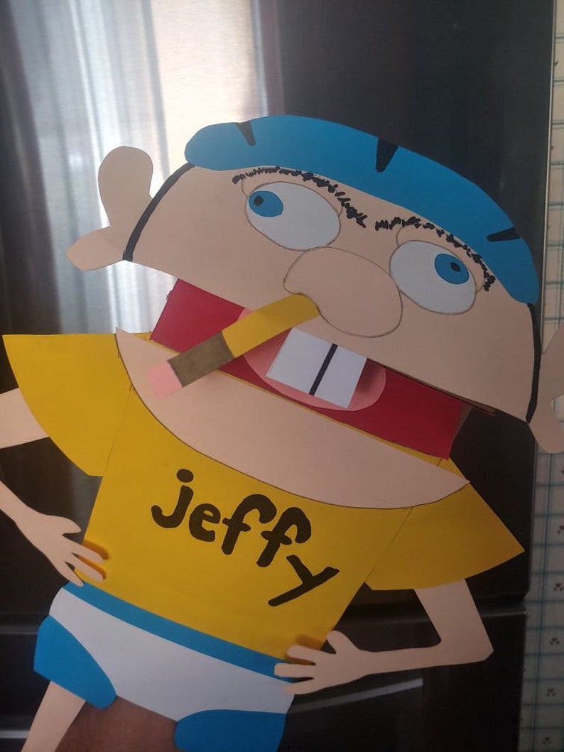 Jeffy Paper Bag Puppet Pattern - Etsy