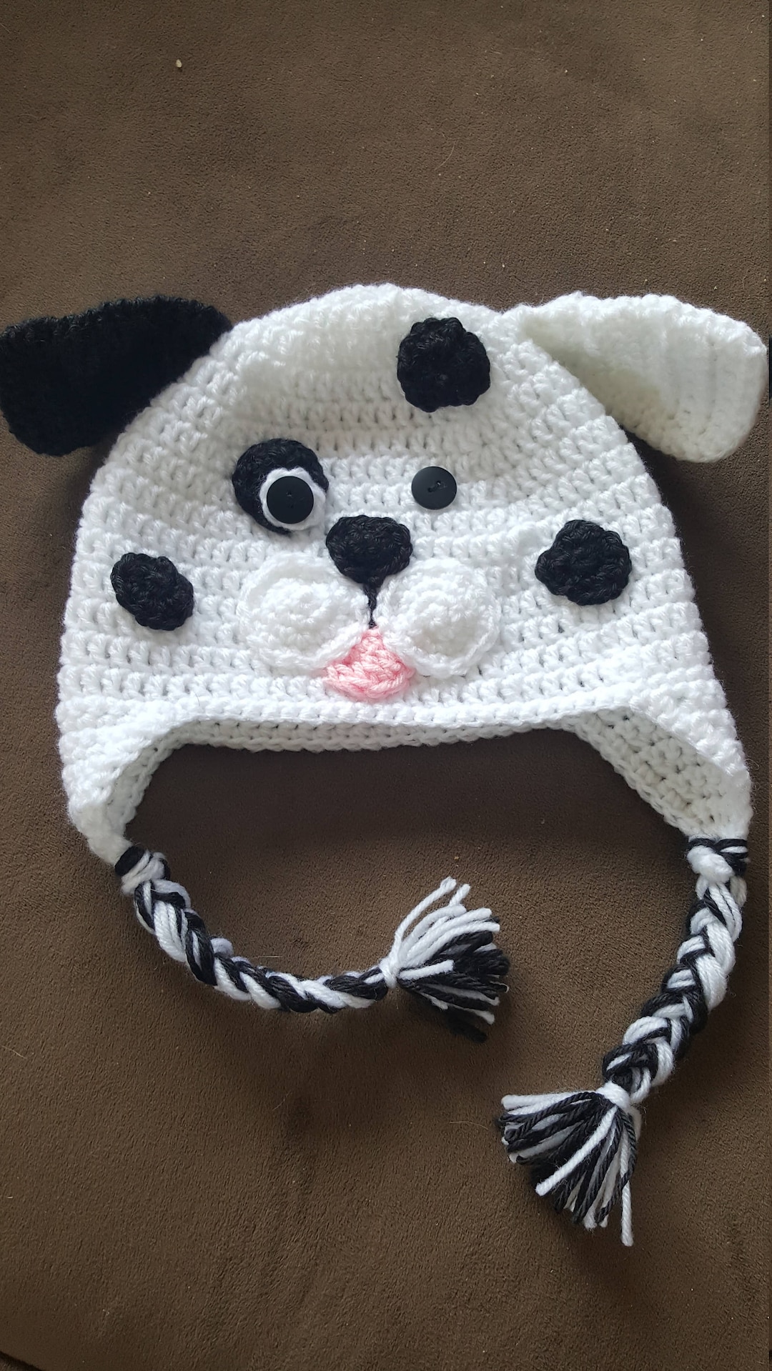 Dalmation Crochet Hat - Etsy