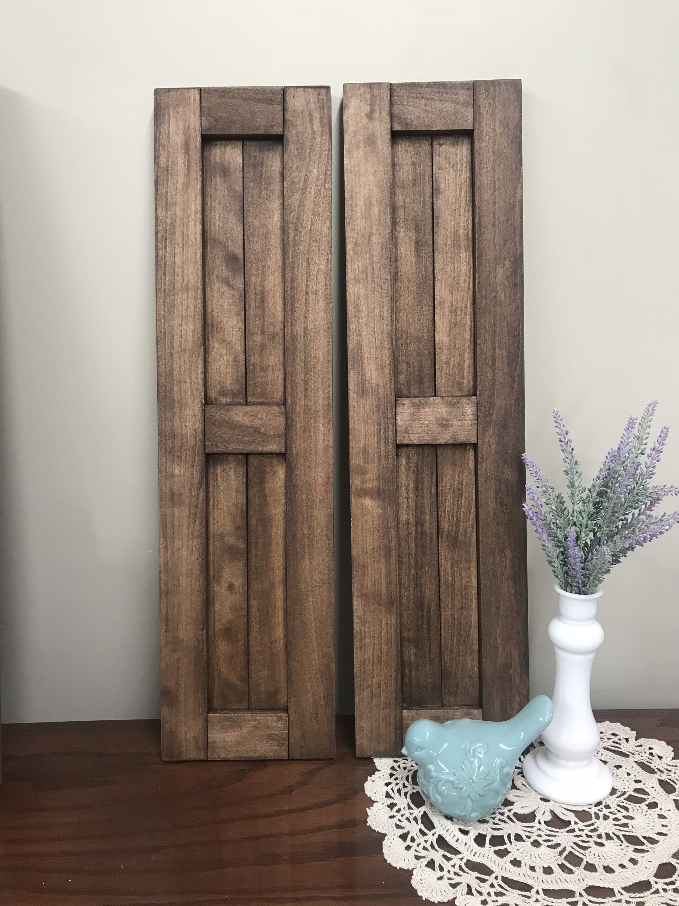 Farmhouse Framed Board & Batten Shutters Rustic Style Fixer | Etsy