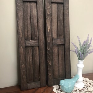 Farmhouse Framed Board & Batten Shutters Rustic Style Fixer | Etsy