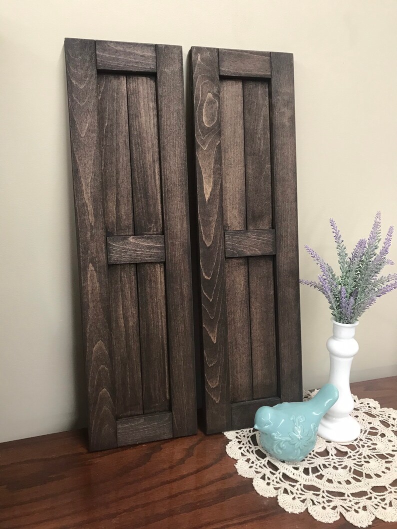 Farmhouse Framed Board & Batten Shutters Rustic Style Fixer | Etsy