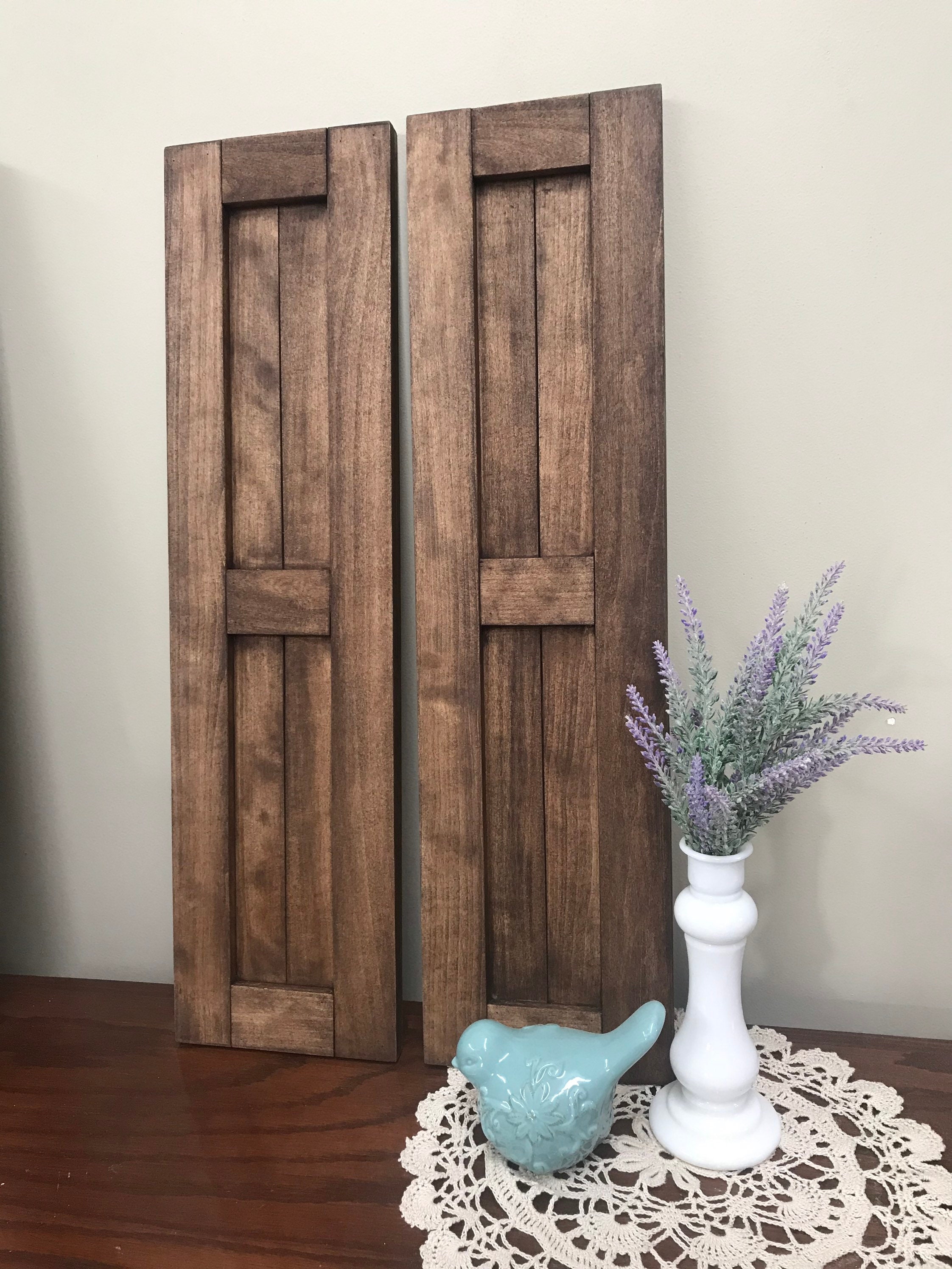 Farmhouse Framed Board & Batten Shutters Rustic Style Fixer | Etsy