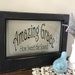 Farmhouse Style Amazing Grace Window Sign - Etsy