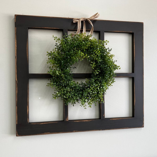 Window Frame With Wreath - Etsy