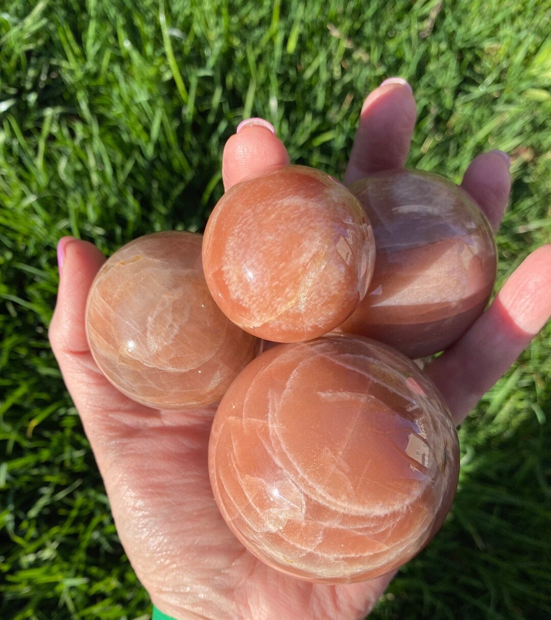 Rare Golden Sunstone Spheres - Gold Sheen - Etsy