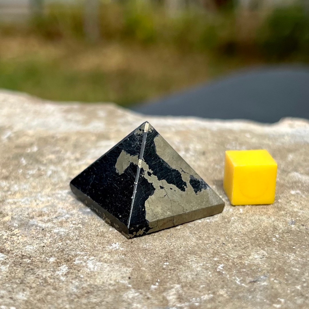 Pyrite Pyramid Authentic Spiritual Healing Crystal Mineral - Etsy