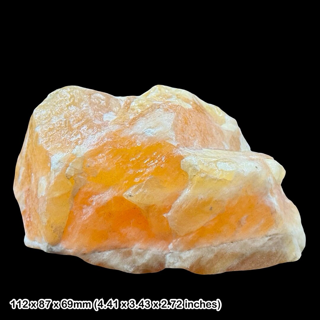 Orange Calcite Crystal Natural Madagascar High Grade Polished Mineral ...