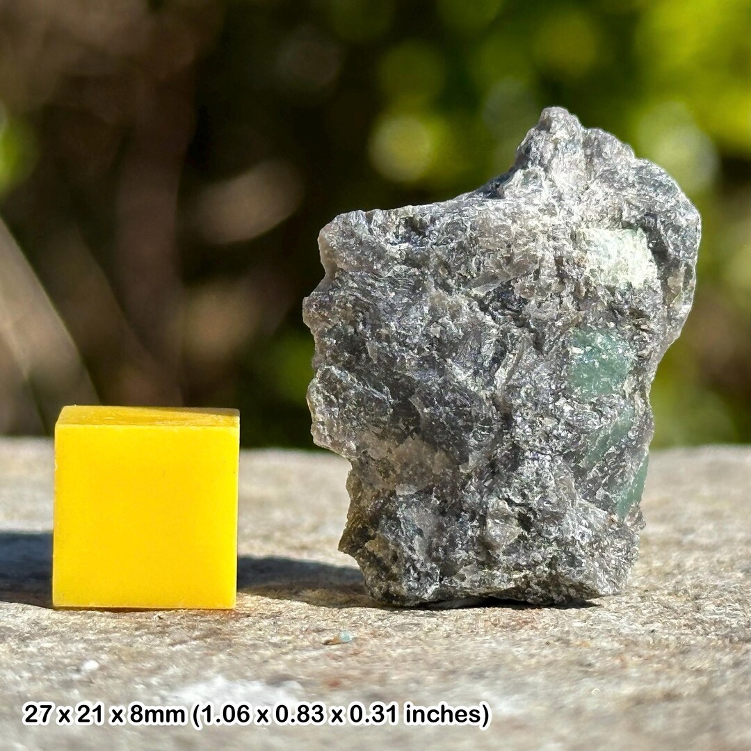 Matrix Emerald Crystal, Rough Stone With Natural Inclusions - Etsy