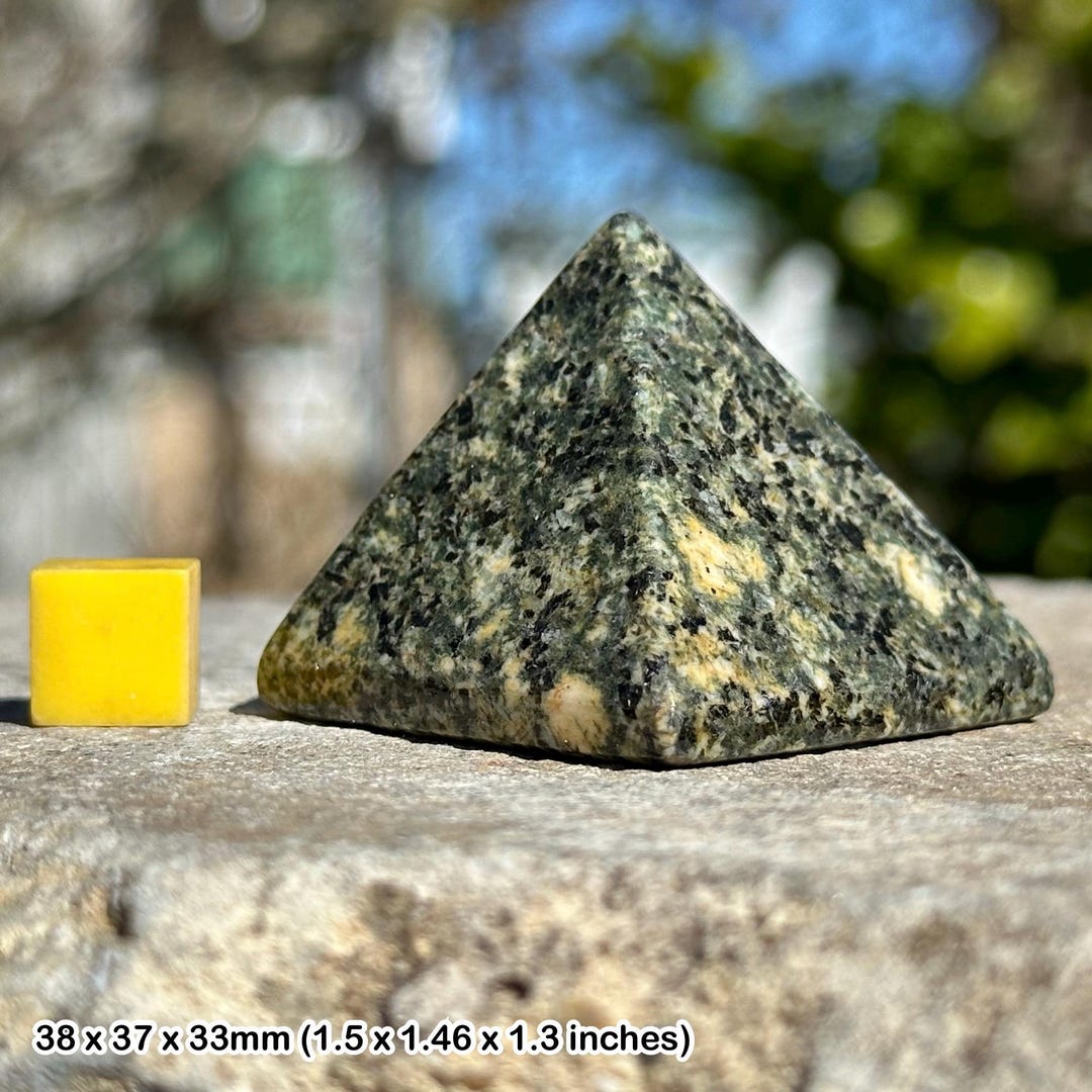 Preseli Bluestone Polished Pyramid, Genuine Spiritual Healing Crystal ...