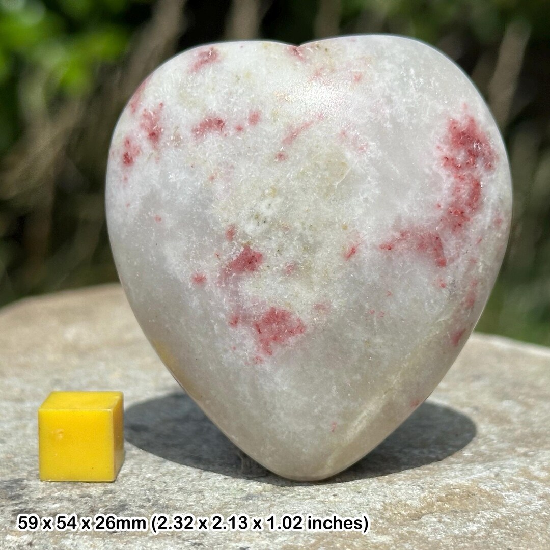 Cinabrite Puff Heart Crystal for Joy and Vitality - Etsy