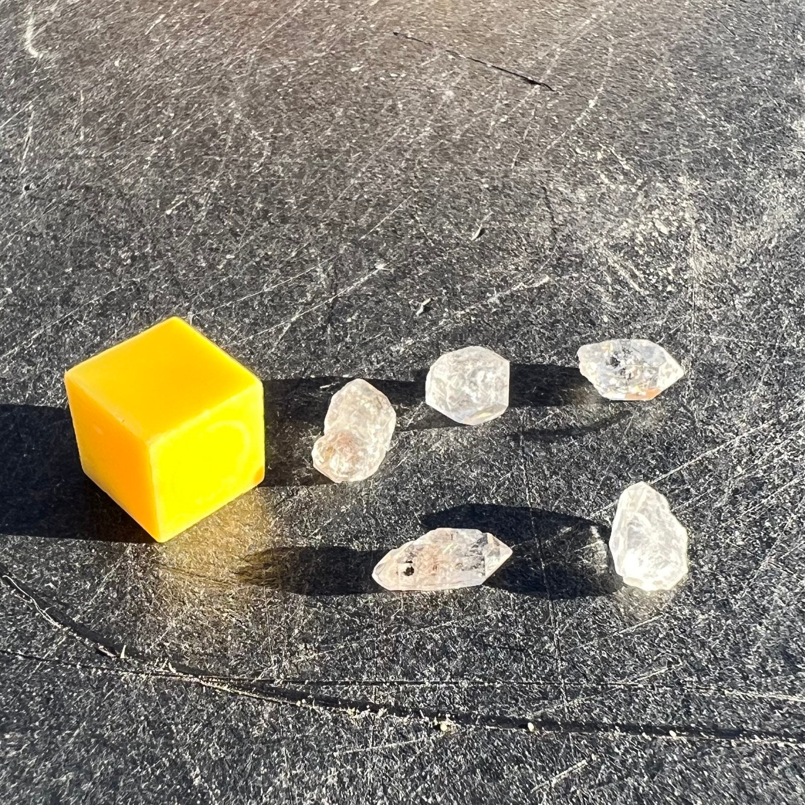 Set of 5 Herkimer Diamond low Grade Crystals Enhances - Etsy UK