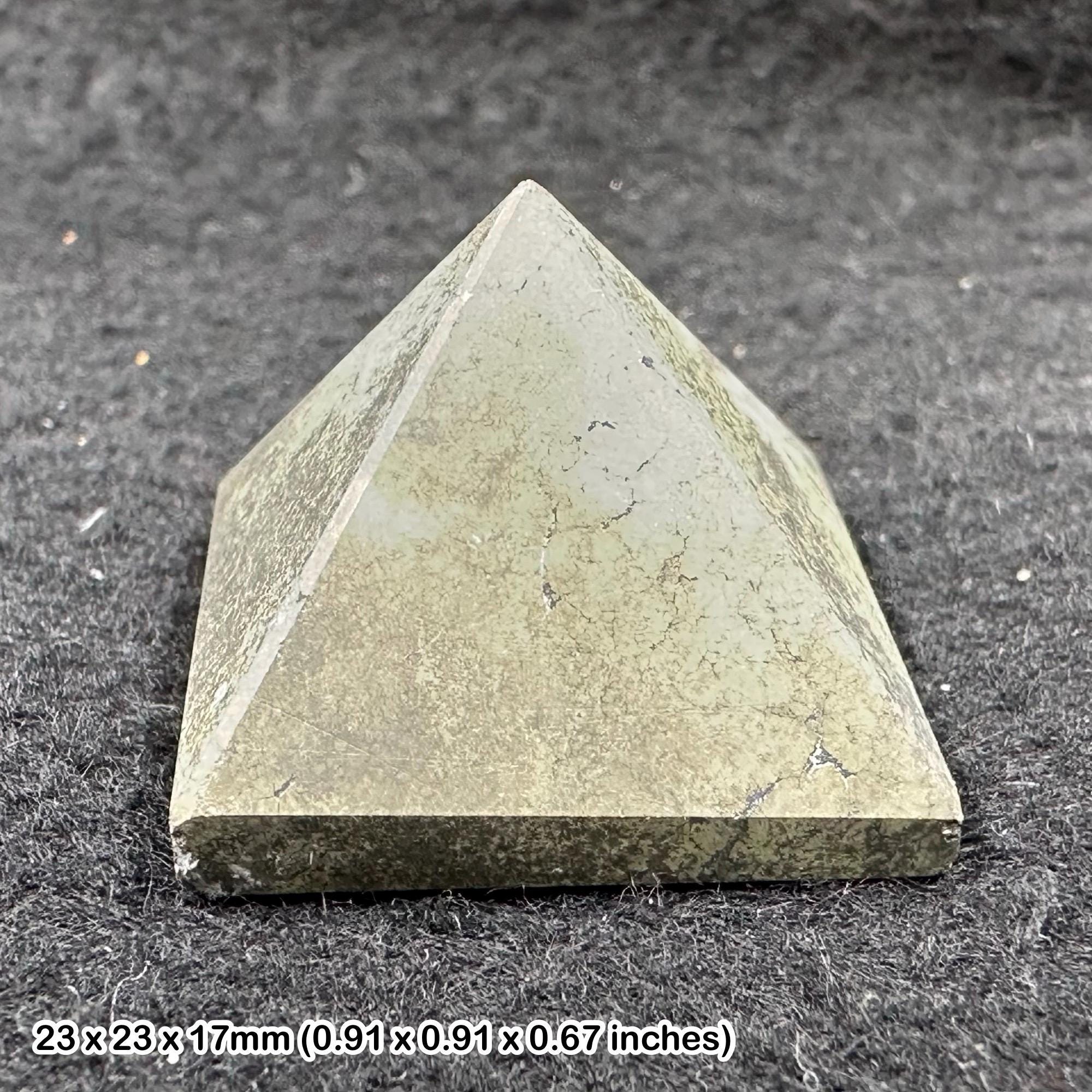 Pyrite Pyramid Natural Fool’s Gold Mineral Crystal Polished Display ...