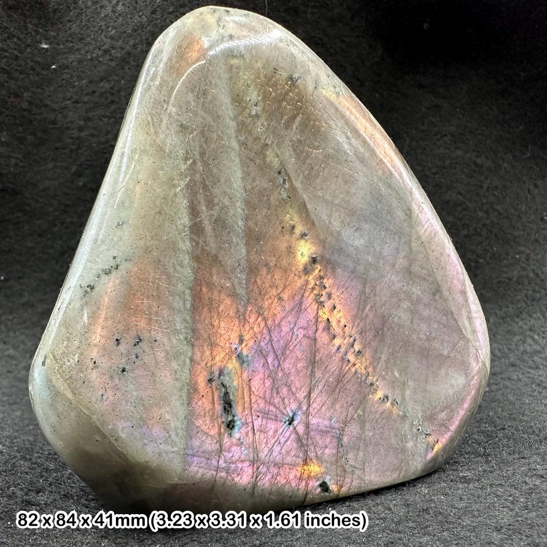 Purple Labradorite Freeform Madagascar Polished Feldspar Crystal ...