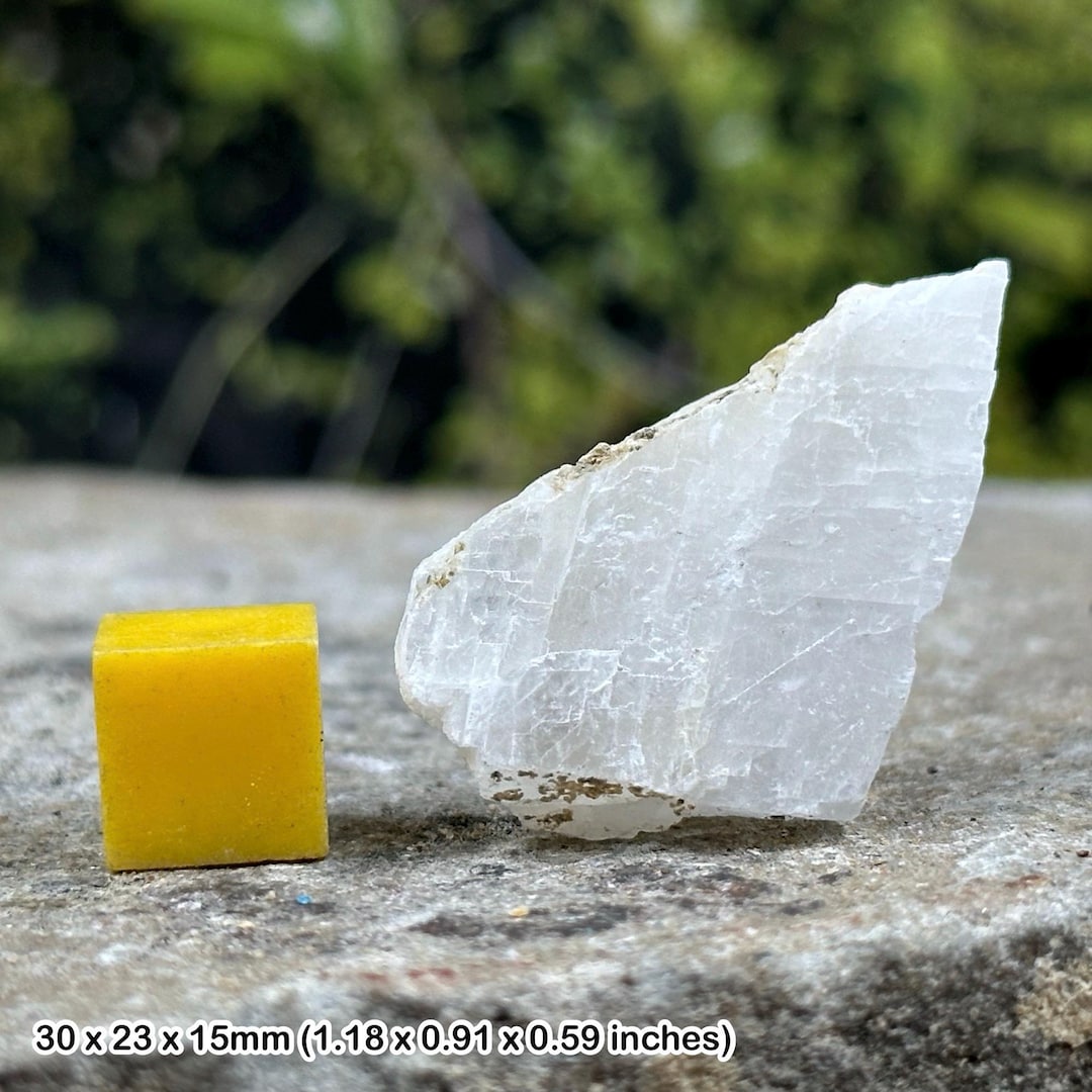 Raw Optical Calcite Crystal: Iceland Spar for Clarity - Etsy