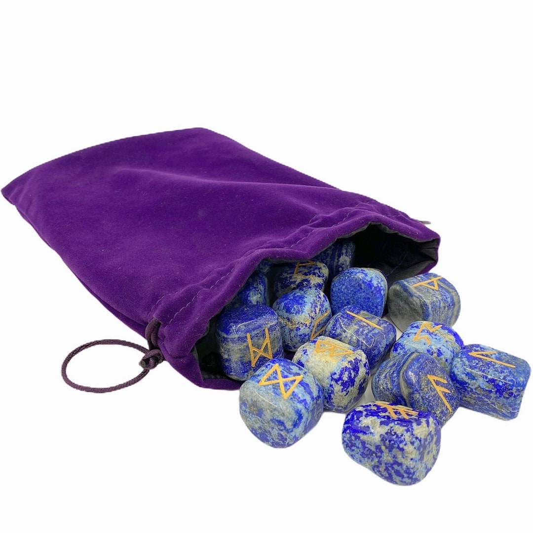 Inner Peace Harmony Wisdom Gem Gift Stone Spiritual Lapiz Lazuli Rune ...