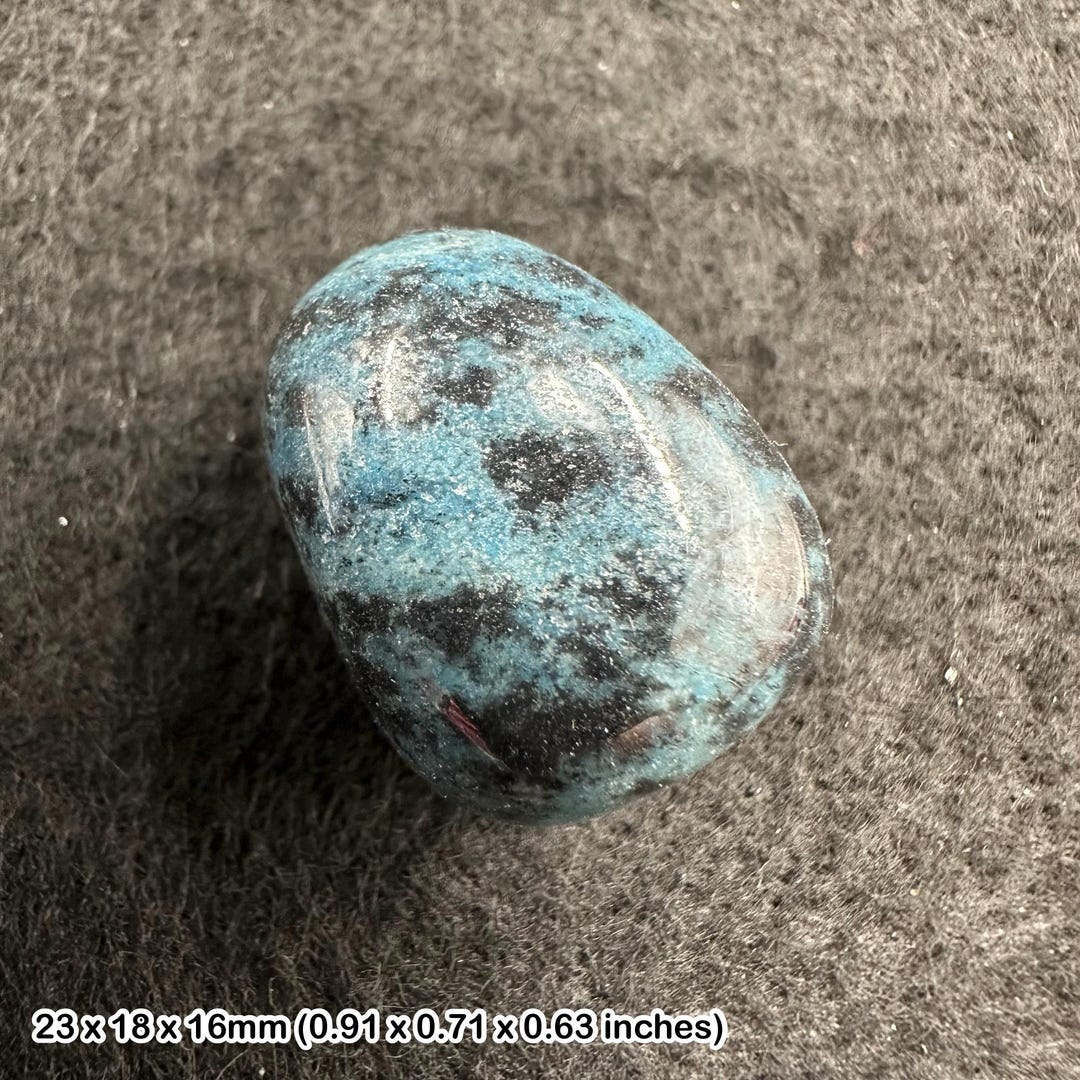 Trolleite Tumblestone a Grade Polished Blue White Phosphate Crystal ...