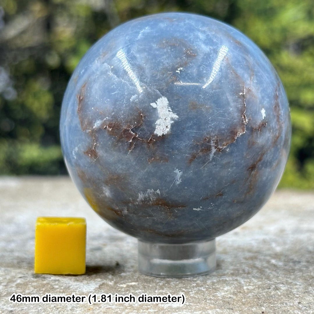 Angelite Ball Sphere - a Celestial Gemstone That Encapsulates the ...