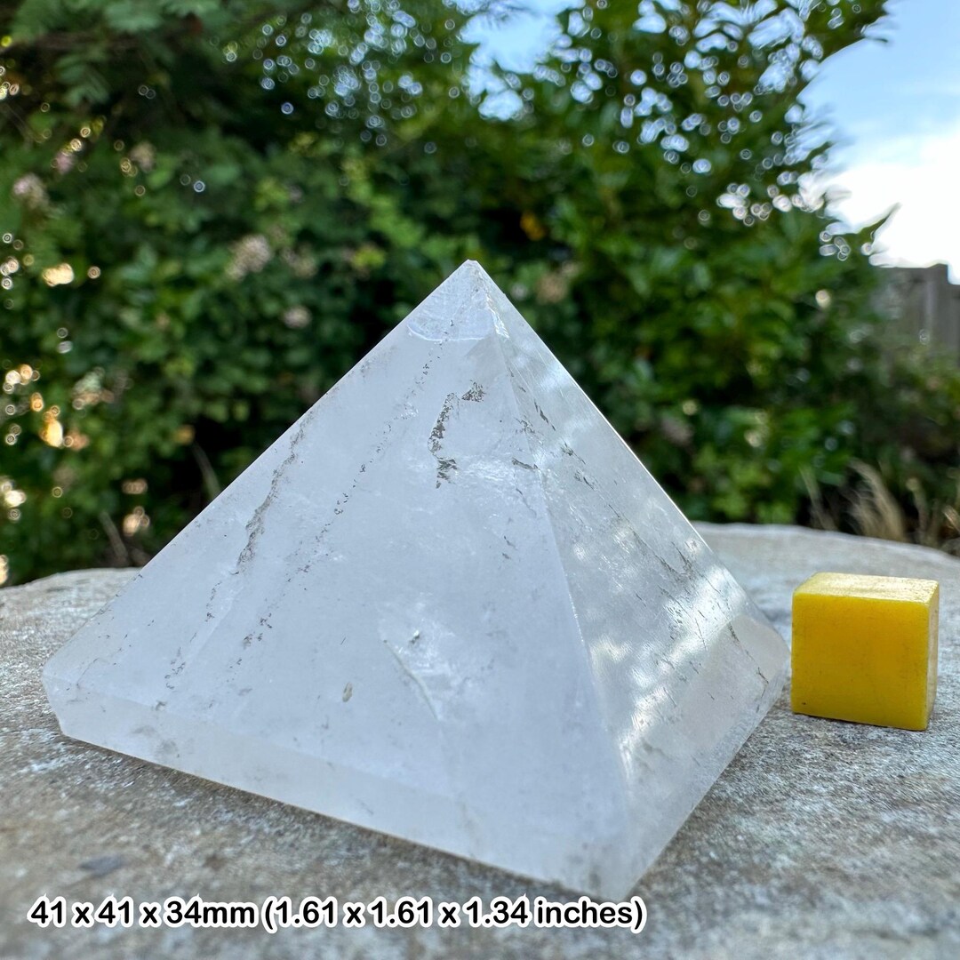 Large Rock Crystal Pyramid for Clarity and Healing - Etsy
