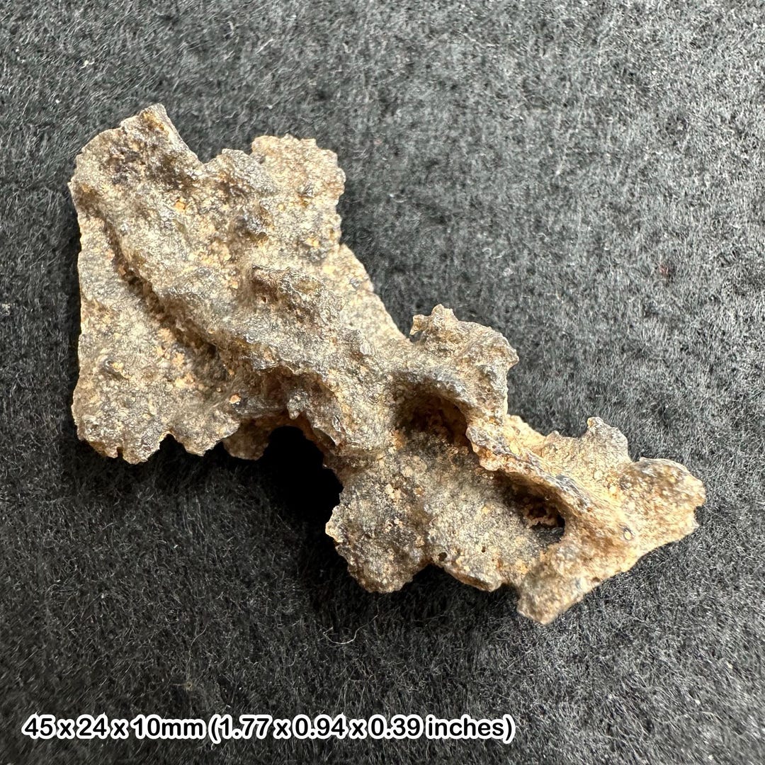 Fulgurite Mineral Specimen Morocco Natural Lightning Glass Sand Tube ...