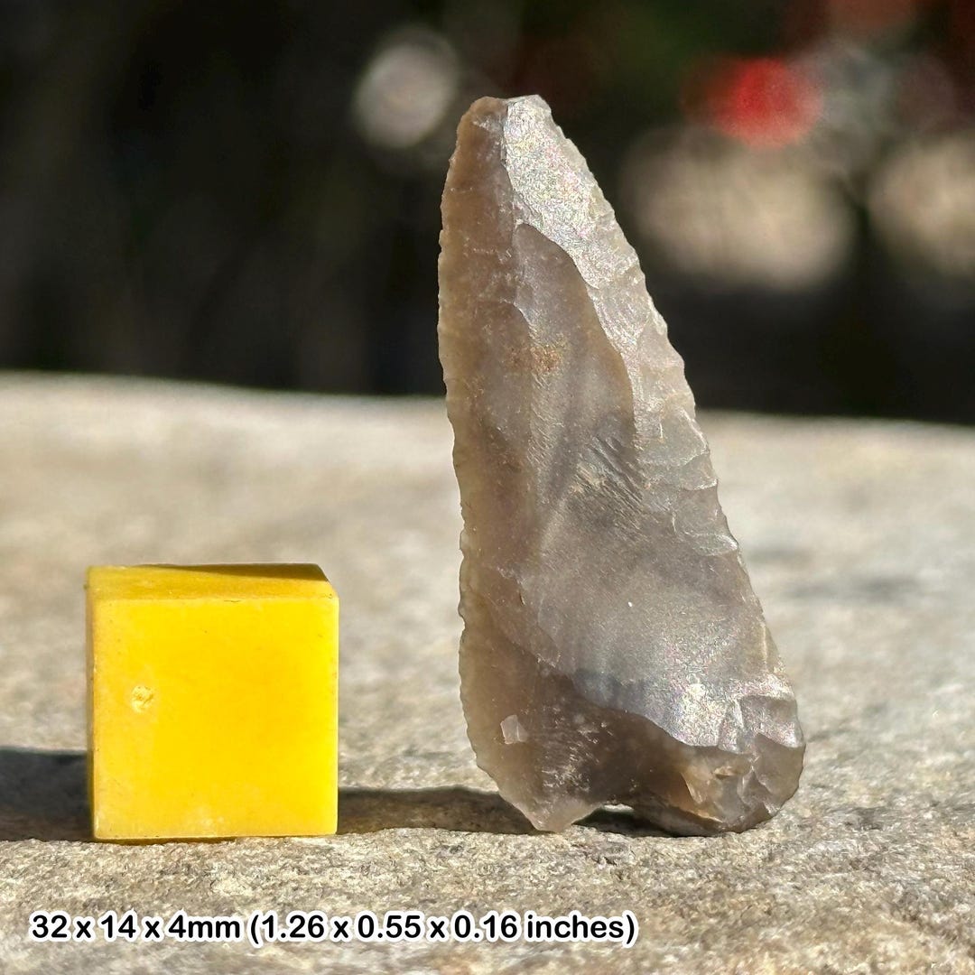 Rare Fluted Arrowhead Artefact British Stone Age Tool Cornwall Genuine ...