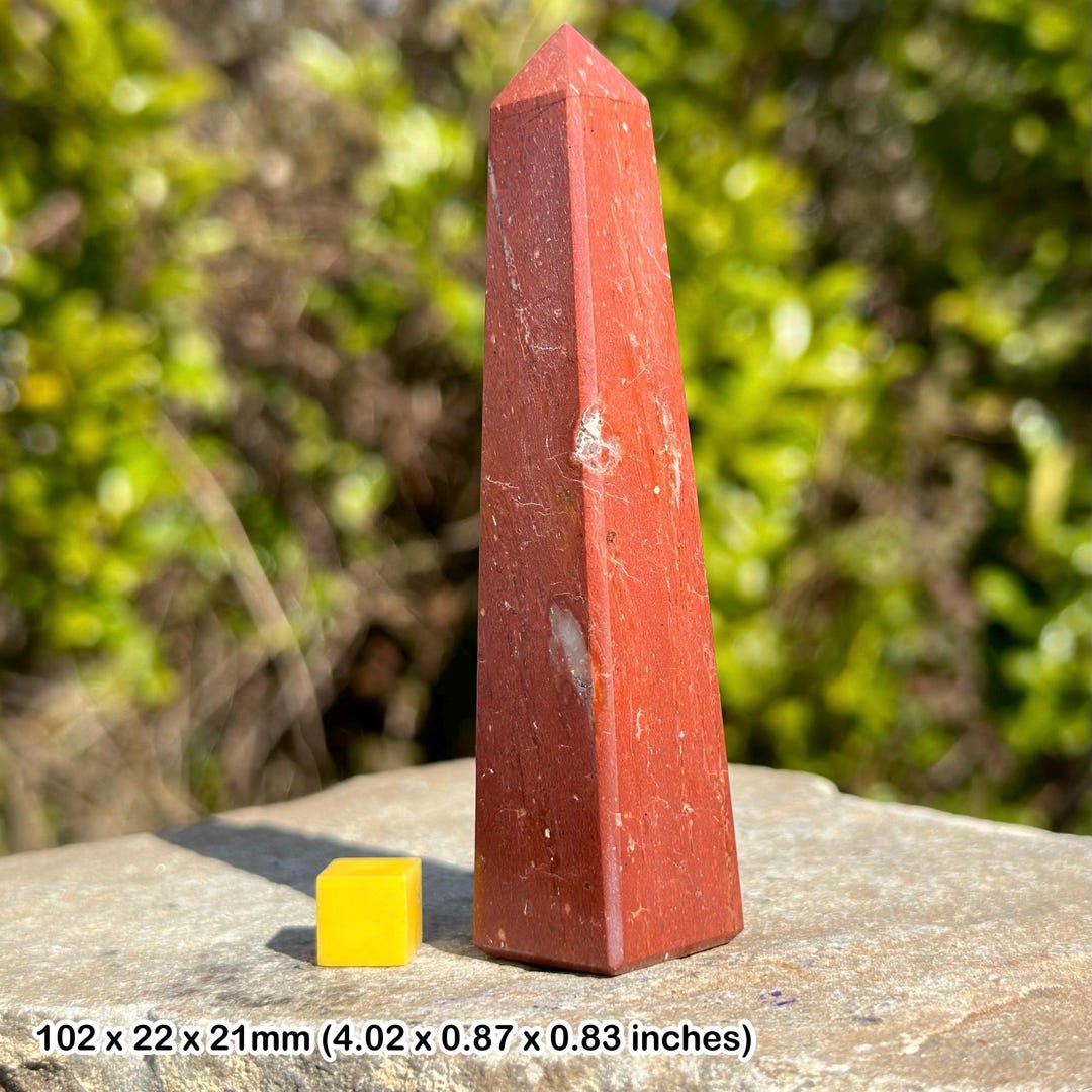 Red Jasper Tower Crystal, Spiritual Healing Mineral, Certified - Etsy