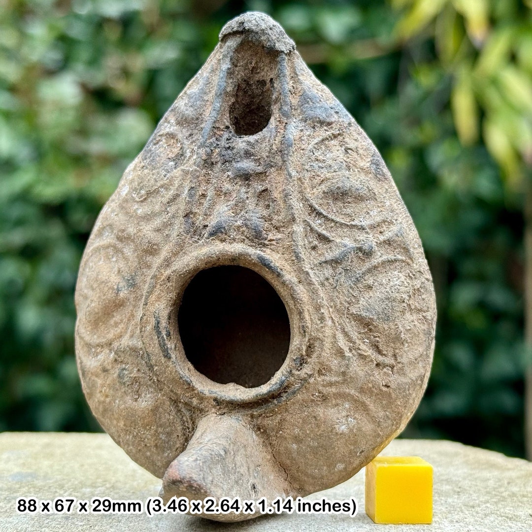 Authentic Syrian Oil Lamp With Letter From Pitt Rivers - Historic ...