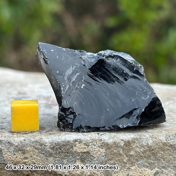 Obsidian Igneous Rock OBSIDIAN WITH PUMICE [RHYOLITE], TARAWERA