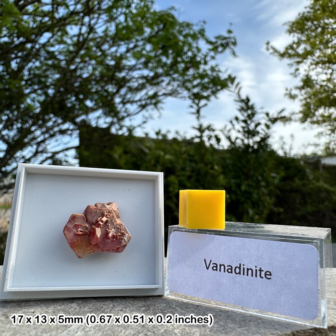 Certified Vanadinite Vanadium Ore, Spiritual Healing Crystal Stone - Etsy