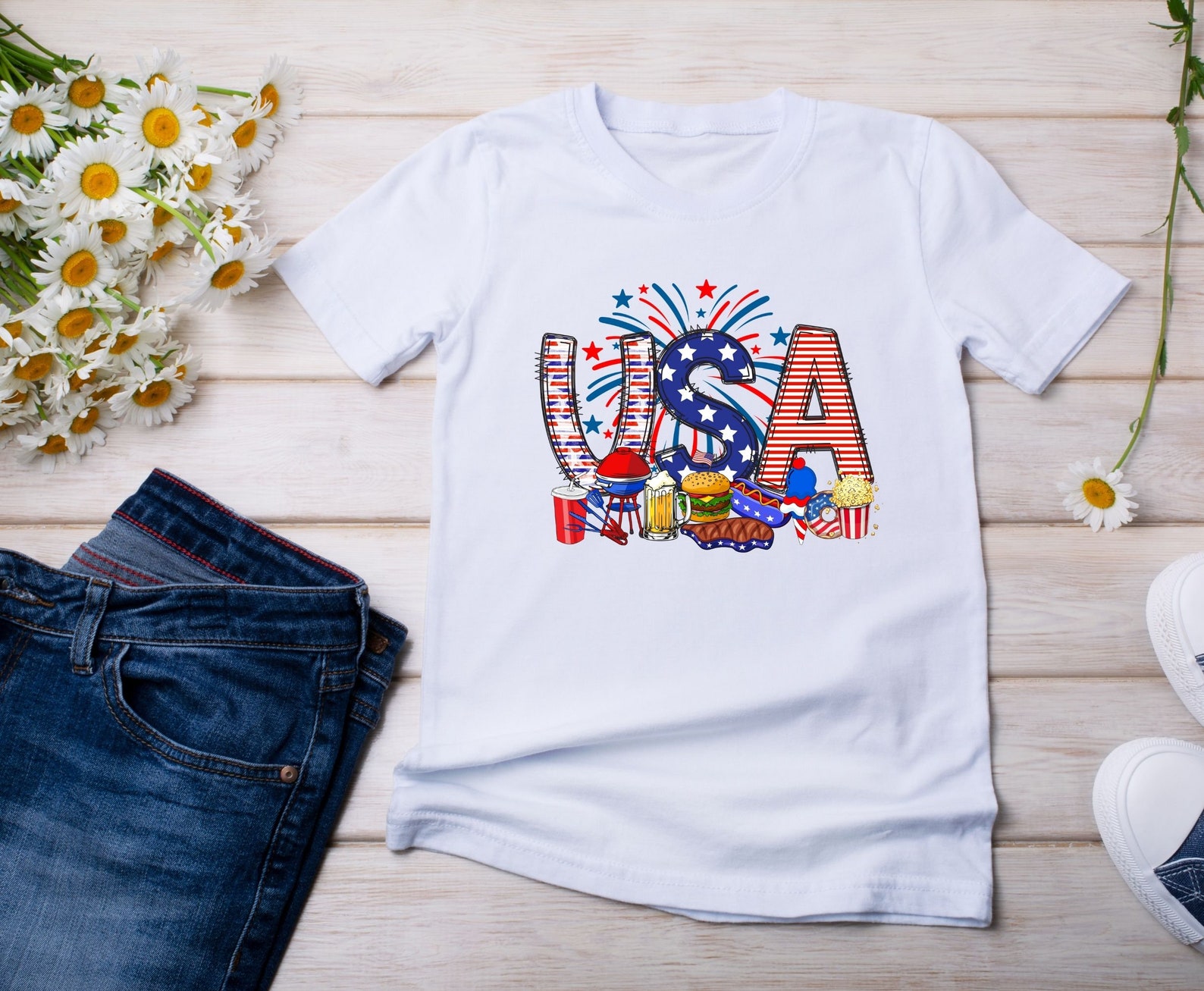 USA Doodle PNG, July 4th PNG, Tailgating Party Patriotic Design ...