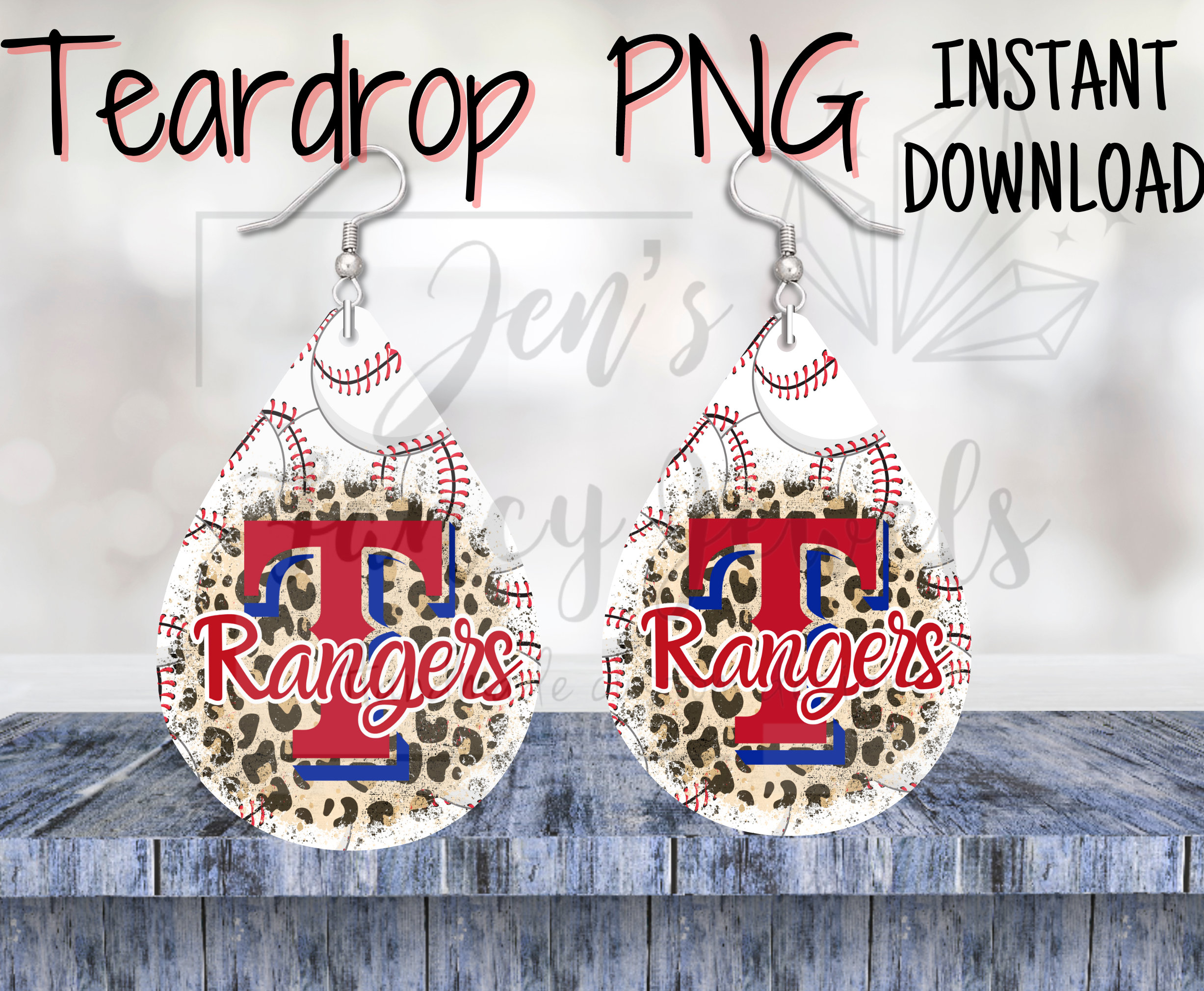 Texas Rangers Baseball Teardrop PNG, Baseball Background, DIY Earrings ...