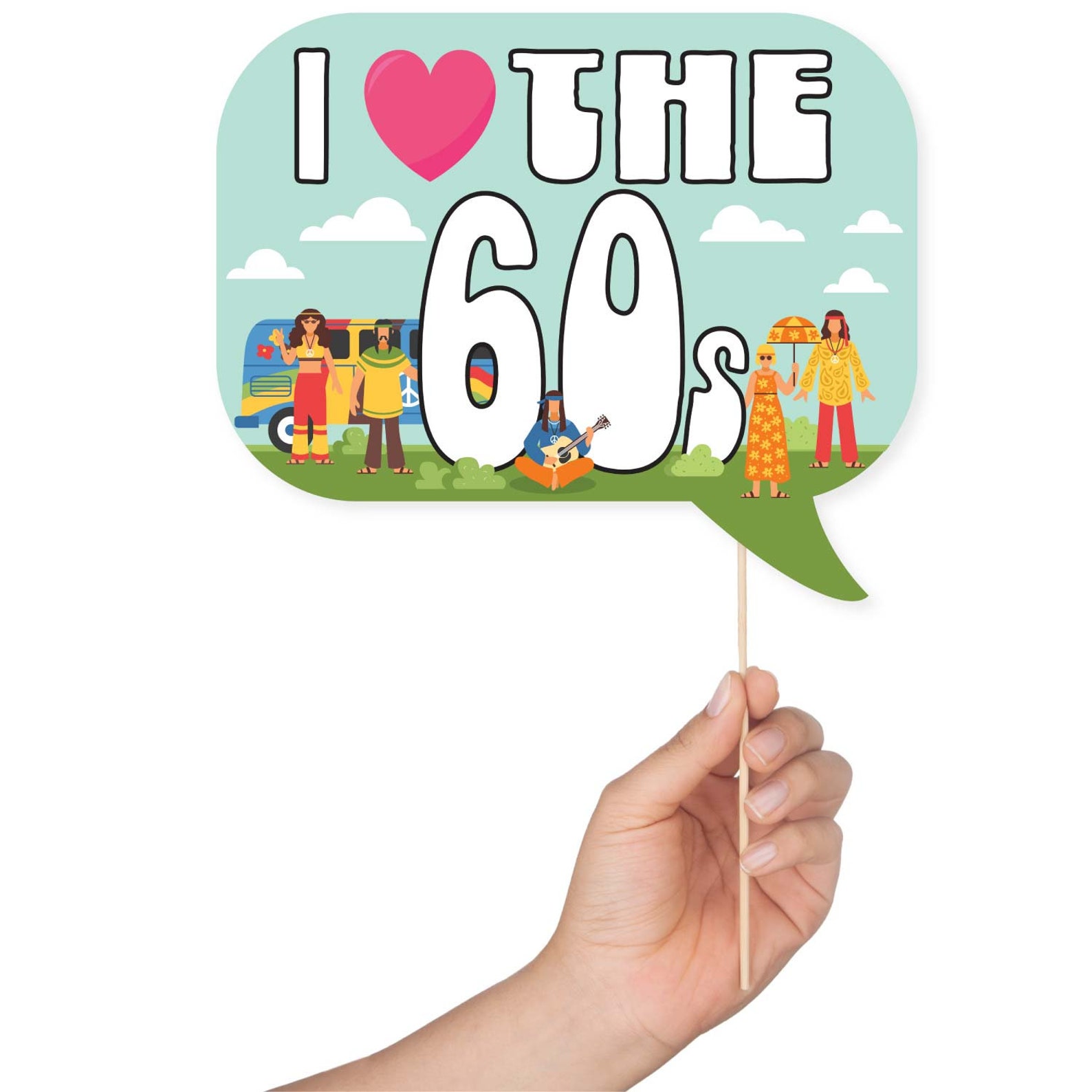 1960s Hippie Throwback Vintage 60s Theme Photo Booth Props - Etsy
