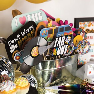 1960s Hippie Throwback Vintage 60s Theme Photo Booth Props Decorations ...