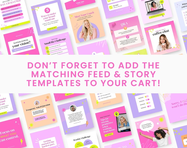 Instagram Carousel, Instagram Template, Seamless Carousel, Coach ...