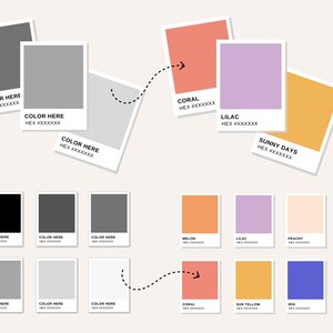 Color Palette Mockup | Color Card Mockup | Branding Mockup | Canva ...