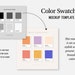 Color Palette Mockup | Color Card Mockup | Branding Mockup | Canva ...
