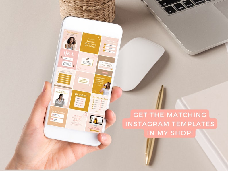 Link in Bio Template, Landing Page, Instagram Bio Link, Canva Link in ...
